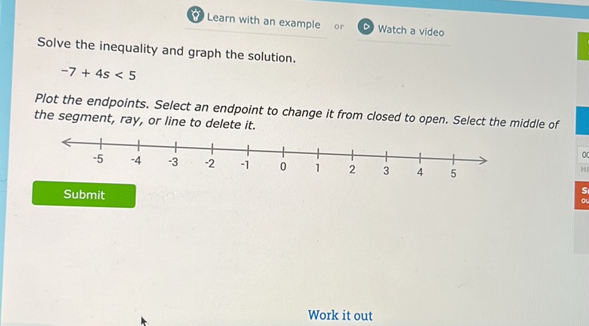 Solve the inequality and graph the solution. | StudyX