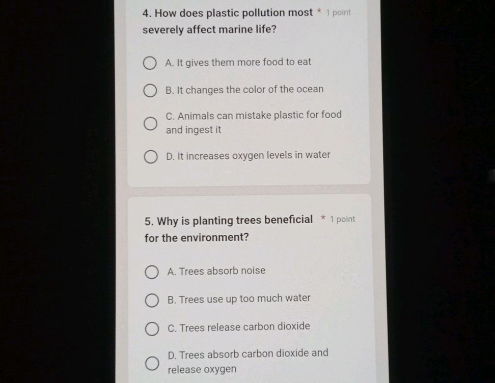 How does plastic pollution most severely