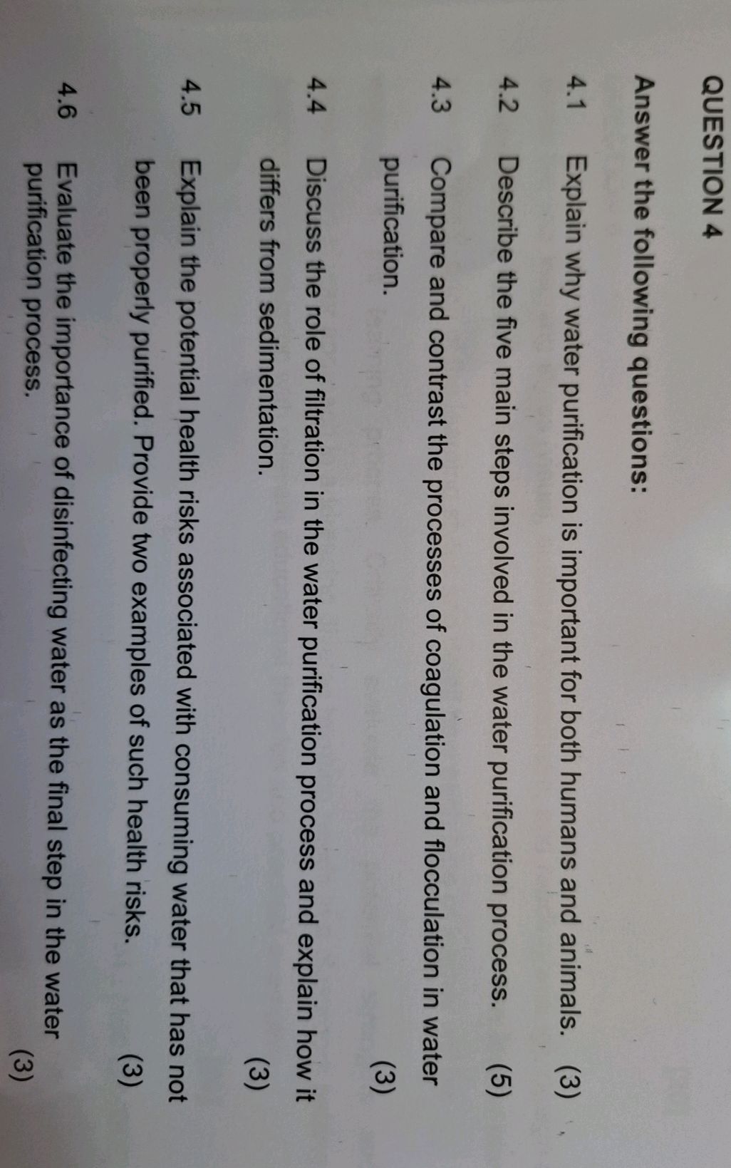 Answer the following questions: 4.1 Explain | StudyX