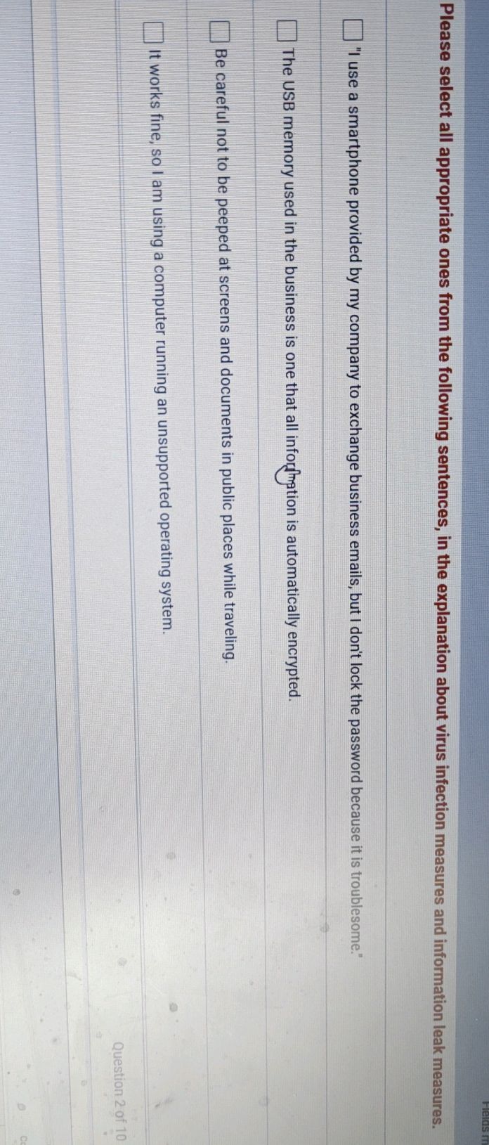 Please select all appropriate ones from the | StudyX