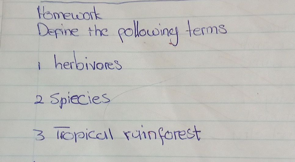 Define the following terms: 1 herbivores 2 | StudyX