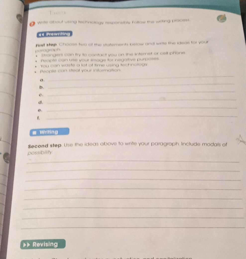 Write about using technology responsibly.