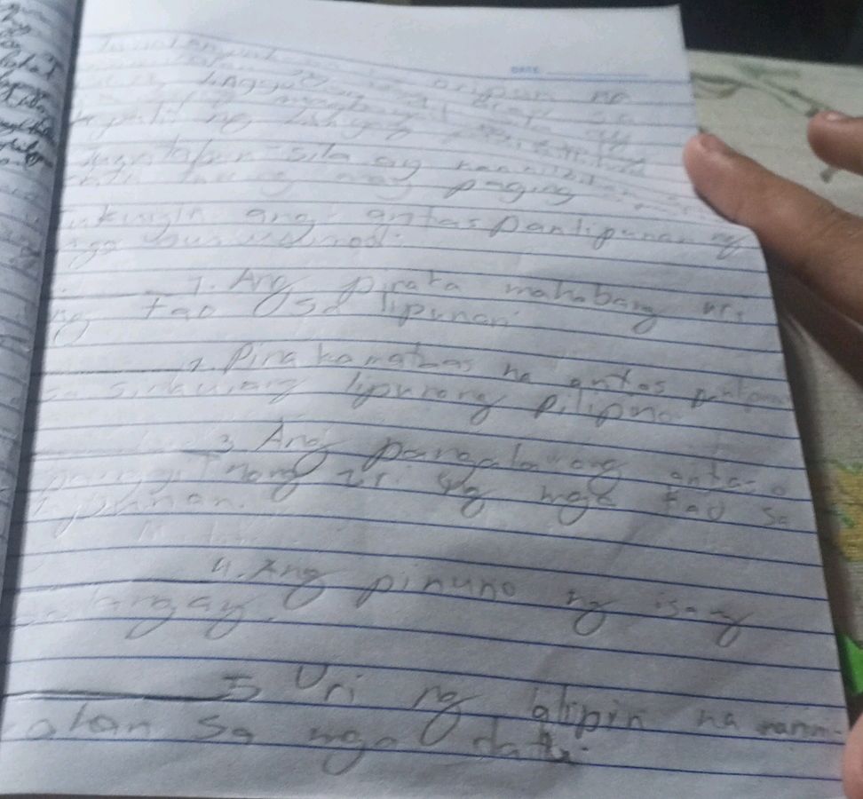 1. Ang pirata mahabang uri ng tao sa | StudyX