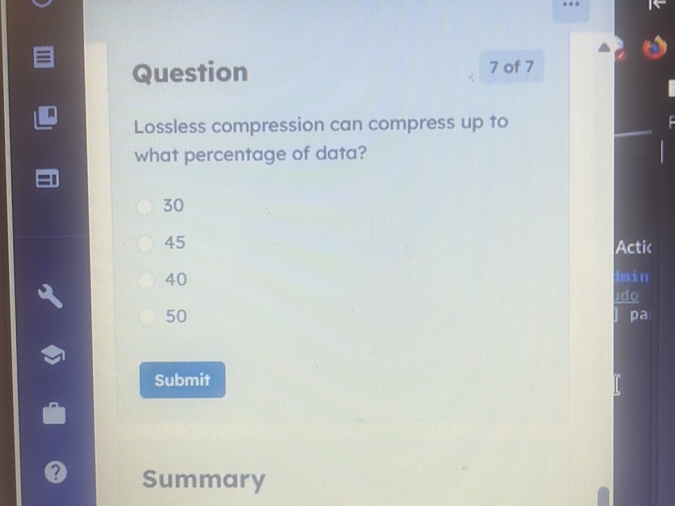Lossless compression can compress up to what | StudyX