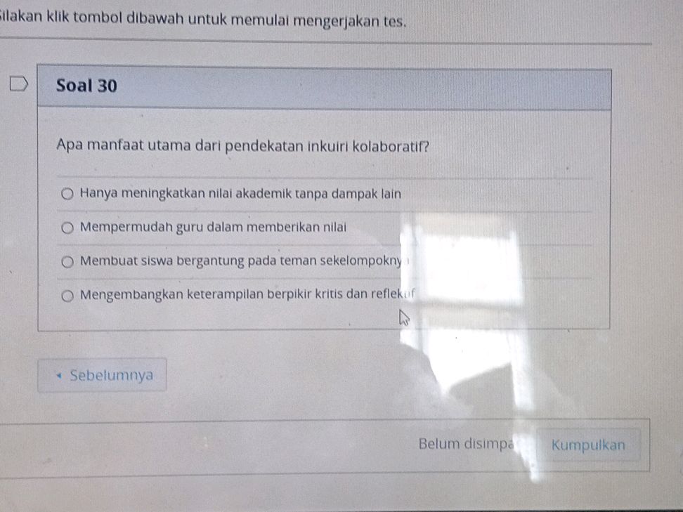 Soal 30 Apa manfaat utama dari pendekatan | StudyX