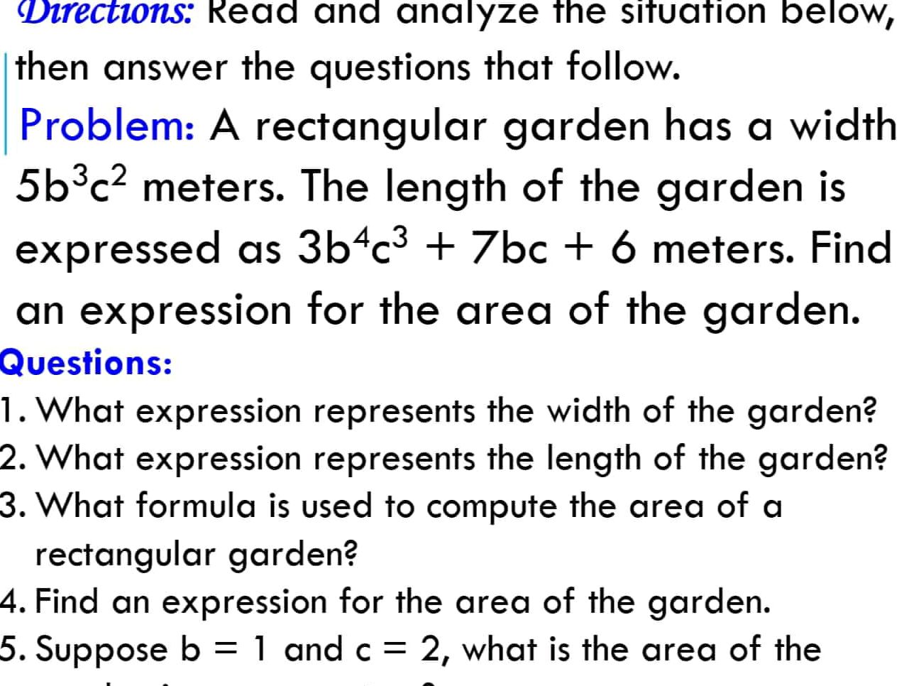 Directions: Read and analyze the situation | StudyX