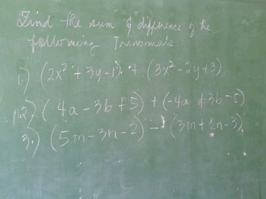 Find the sum difference of the following | StudyX