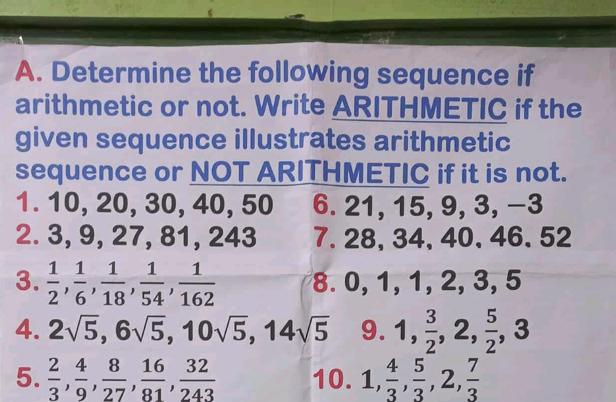 A. Determine the following sequence if | StudyX