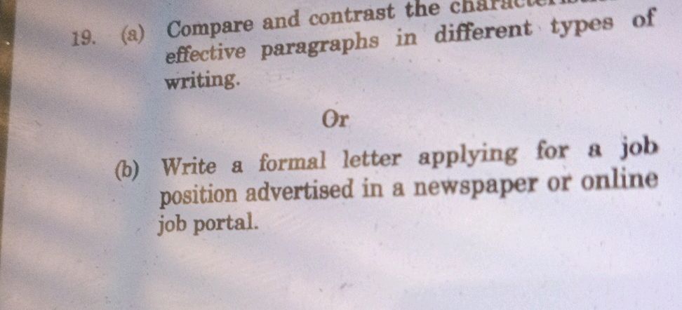 19. (a) Compare and contrast the | StudyX