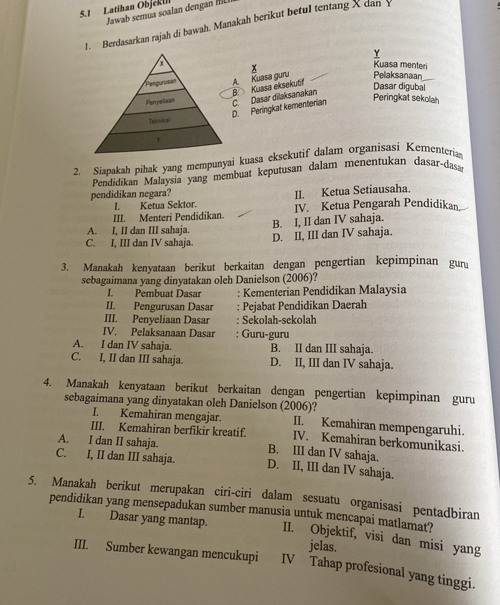 1. Berdasarkan rajah di bawah. Manakah | StudyX