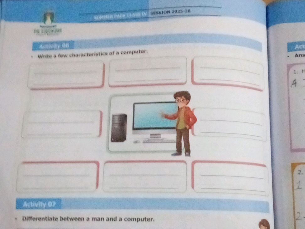Activity 08 Write a few characteristics of a | StudyX
