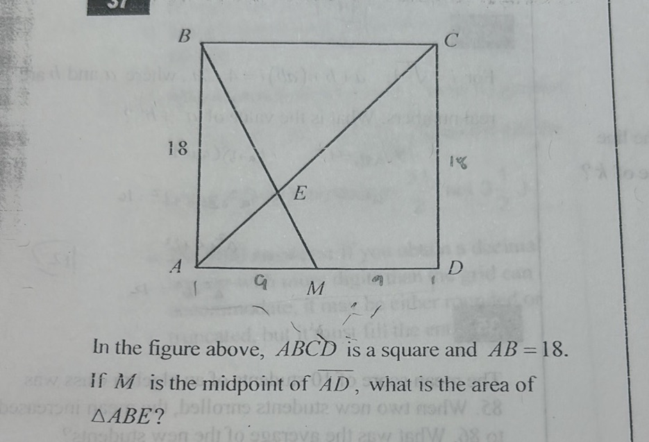 In the figure above, $ABCD$ is a square and