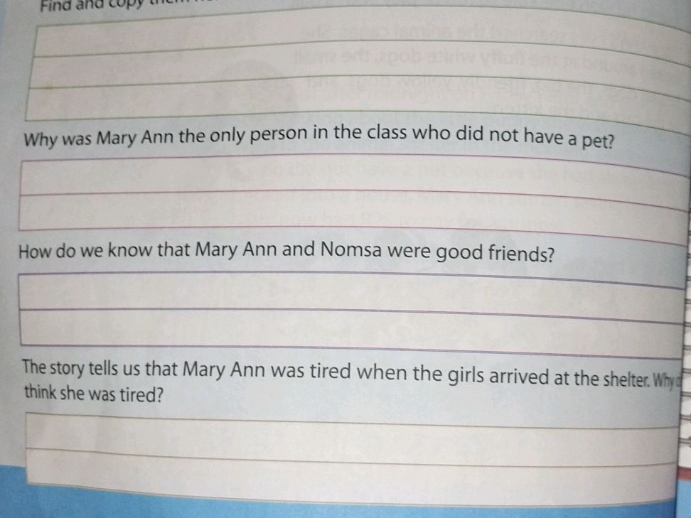 Why was Mary Ann the only person in the