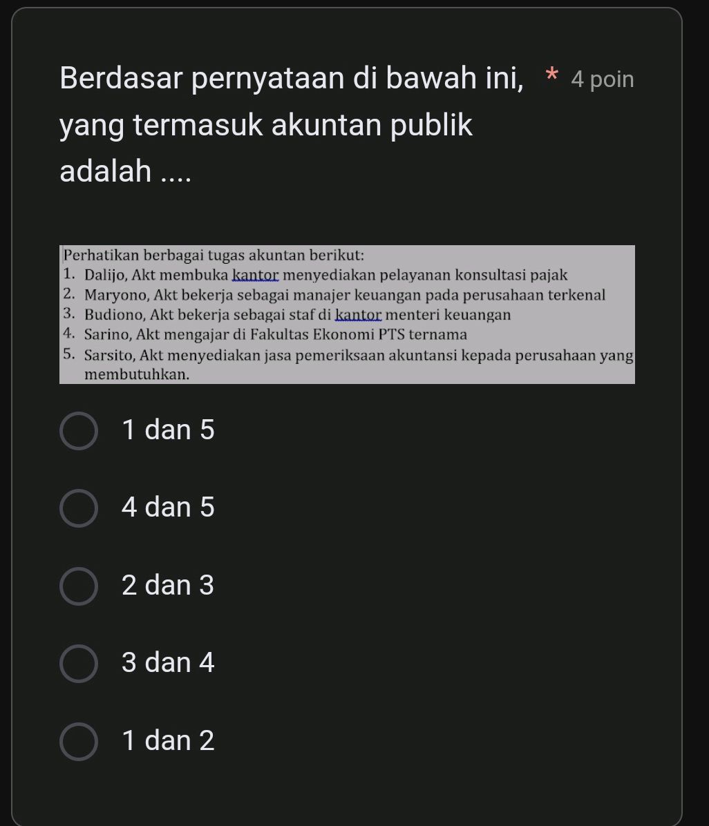 Berdasar pernyataan di bawah ini, yang | StudyX