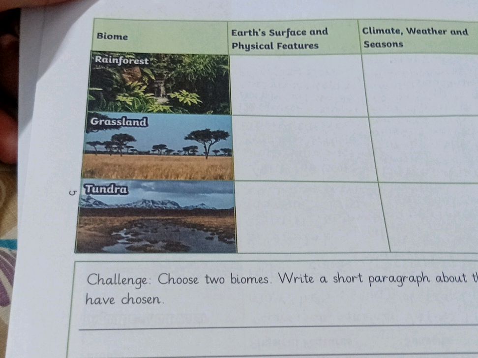 Biome Rainforest Grassland Tundra | StudyX