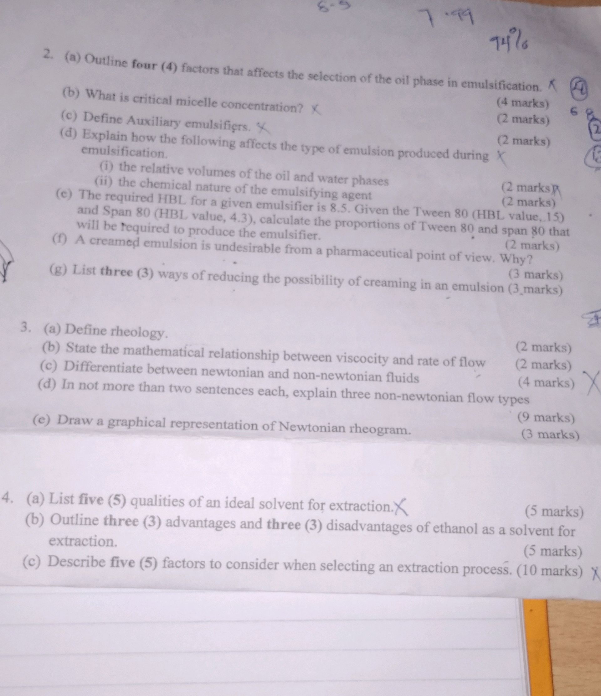 2. (a) Outline four (4) factors that affects | StudyX