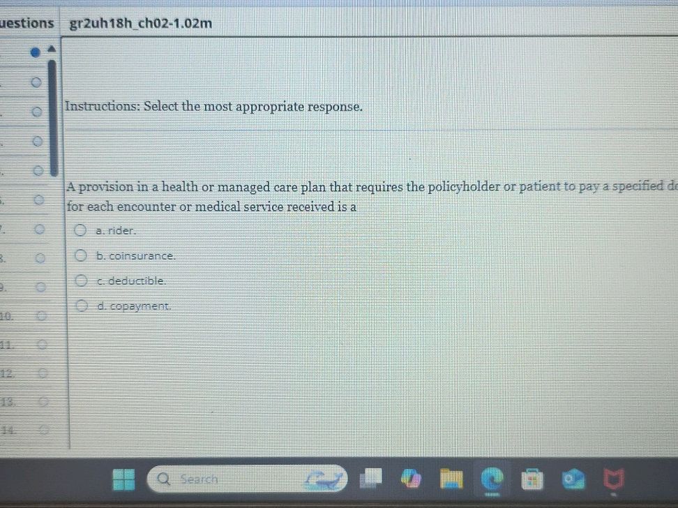 Instructions: Select the most appropriate | StudyX