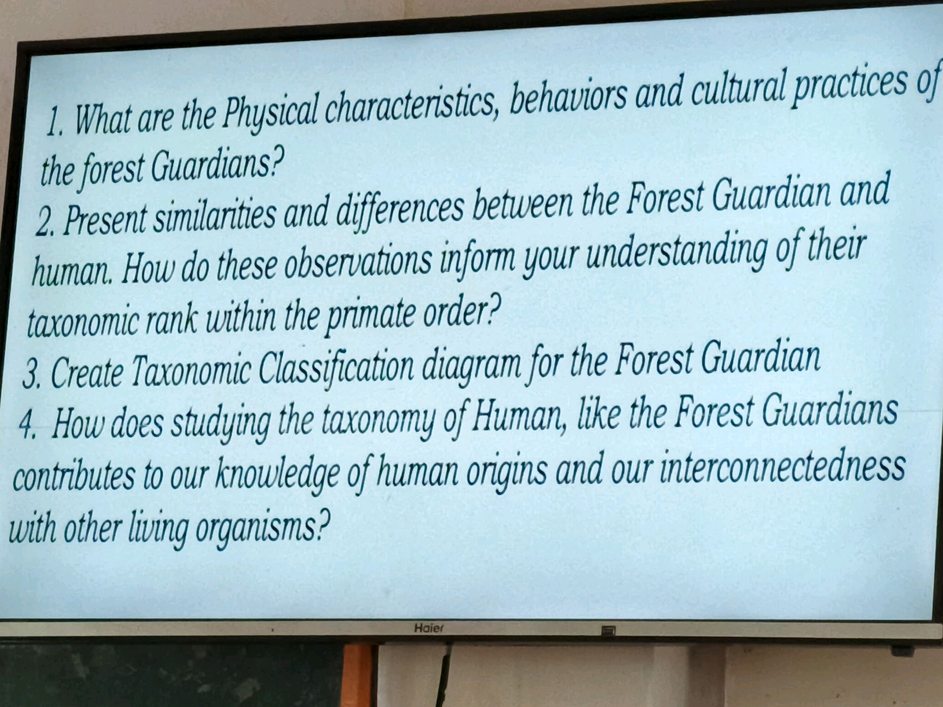 1. What are the Physical characteristics, | StudyX