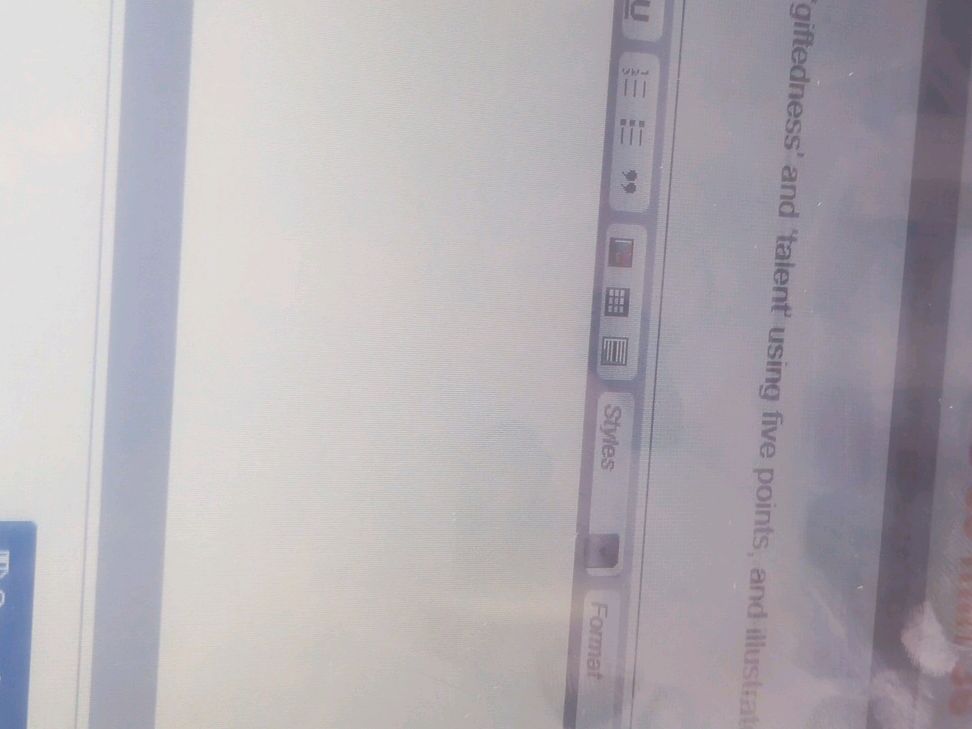 Illustrate 'giftedness' and 'talent' using | StudyX