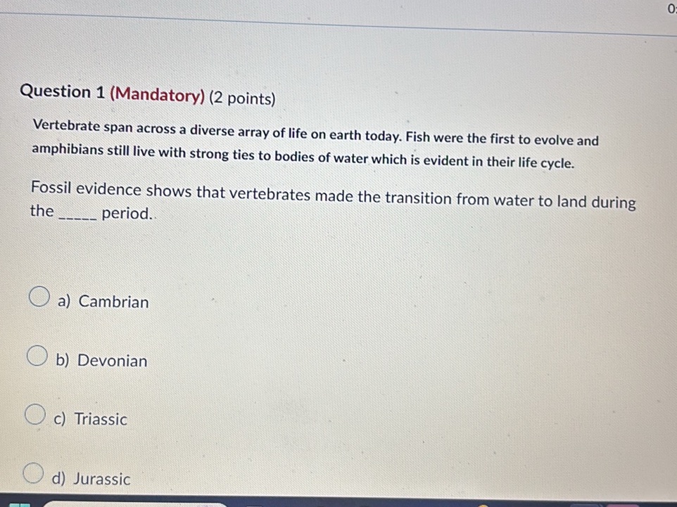 Question 1 (Mandatory) (2 points) | StudyX