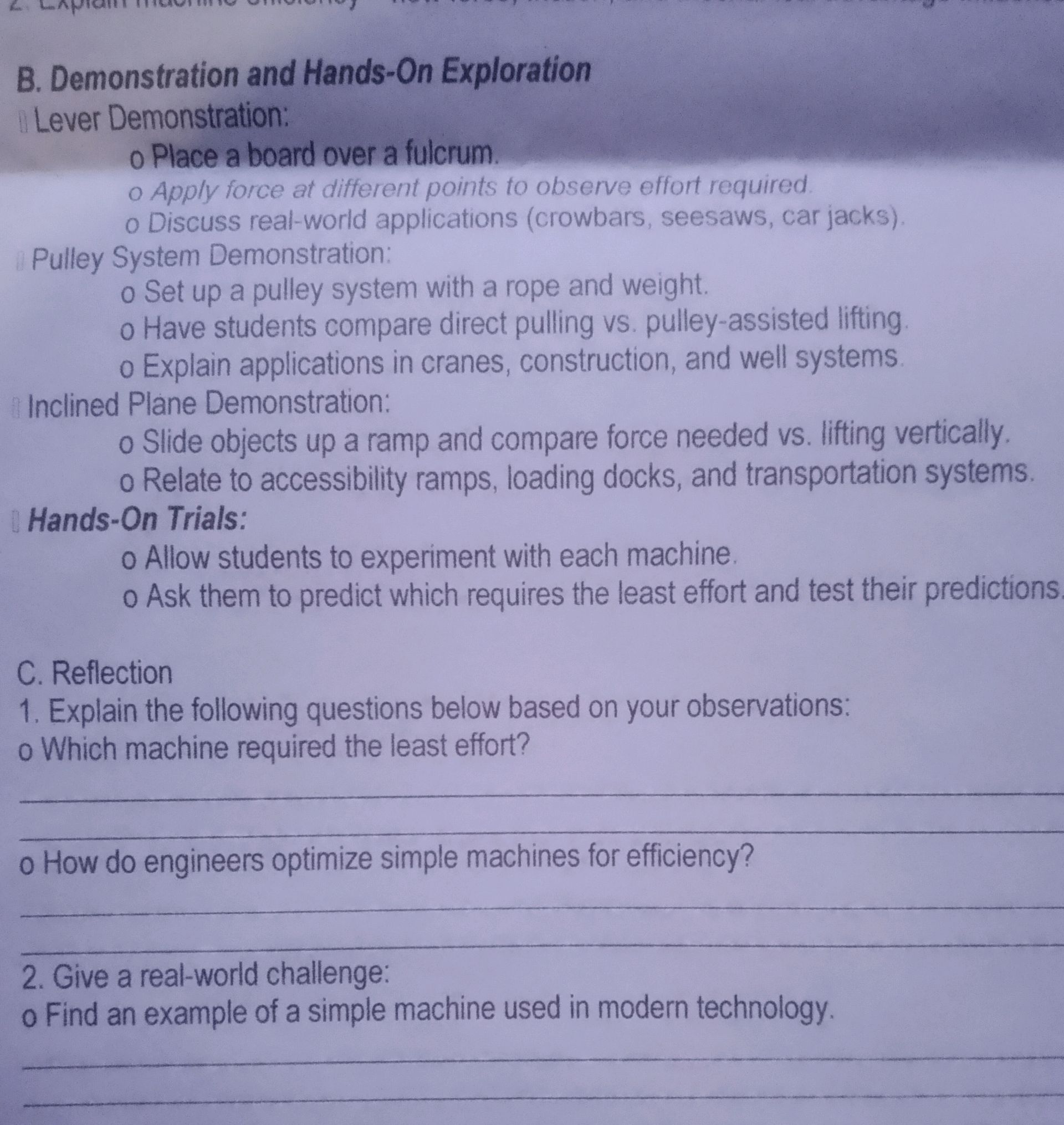 B. Demonstration and Hands-On Exploration | StudyX