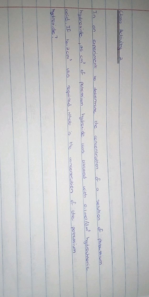 In an experiment to determine the | StudyX