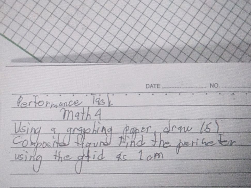 Using a graphing paper, draw (5) composite | StudyX