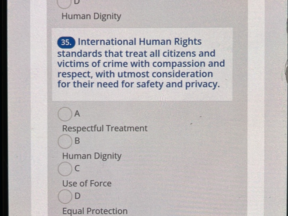 35. International Human Rights standards | StudyX