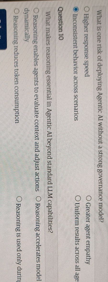 What is one risk of deploying Agentic AI | StudyX