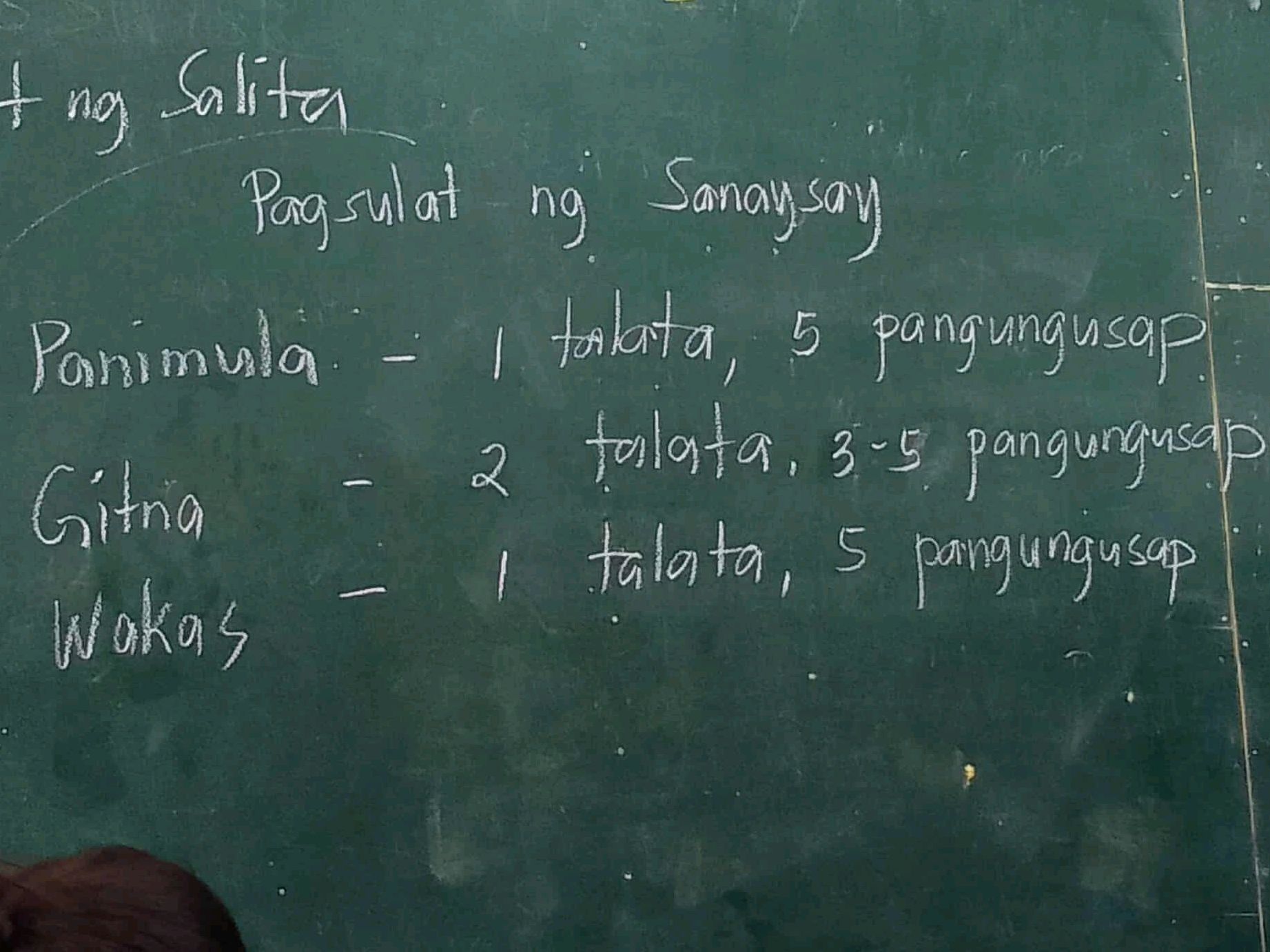 Pagsulat ng Sanaysay Panimula - 1 talata, 5