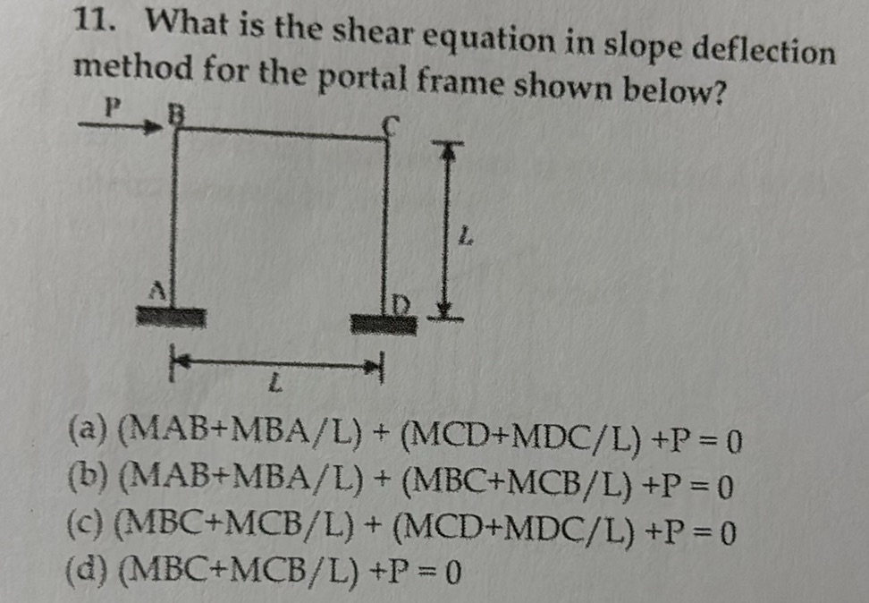 11. What is the shear equation in slope | StudyX