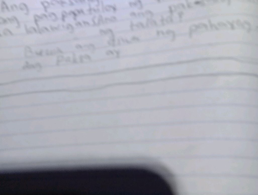 Ang presinto ng paksa ay nagpapatuloy ang | StudyX