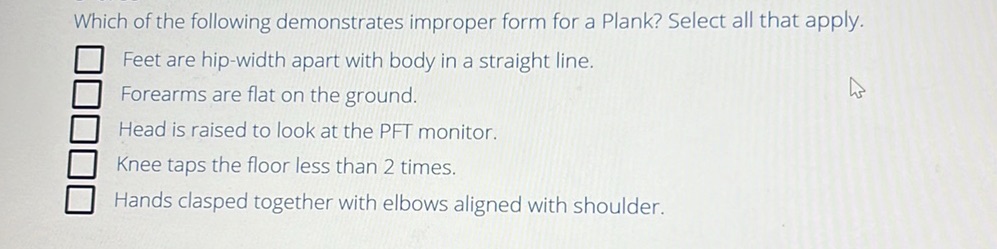 Which of the following demonstrates improper | StudyX