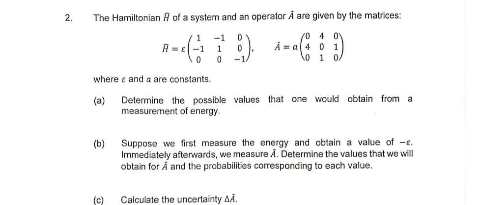 The Hamiltonian $ {H}$ of a system and an