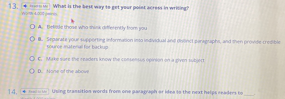 What is the best way to get your point