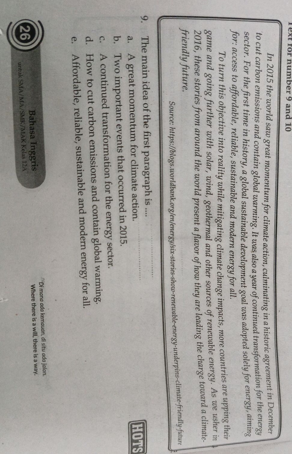 9. The main idea of the first paragraph is | StudyX