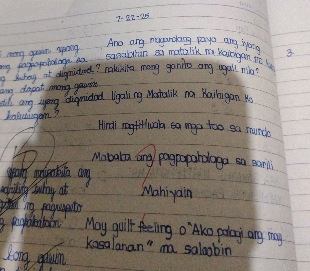 Ano ang magandang payo ang iyong sasabihin