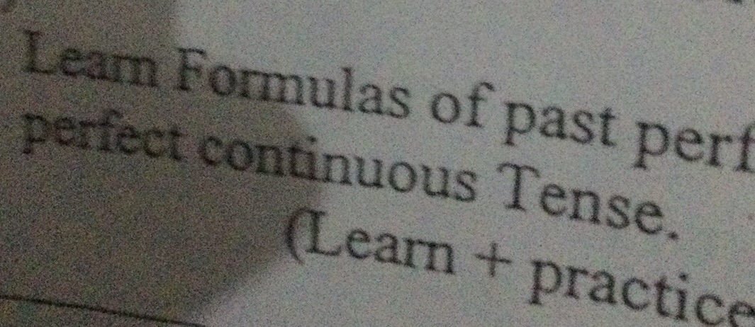 Learn Formulas of past perfect continuous | StudyX