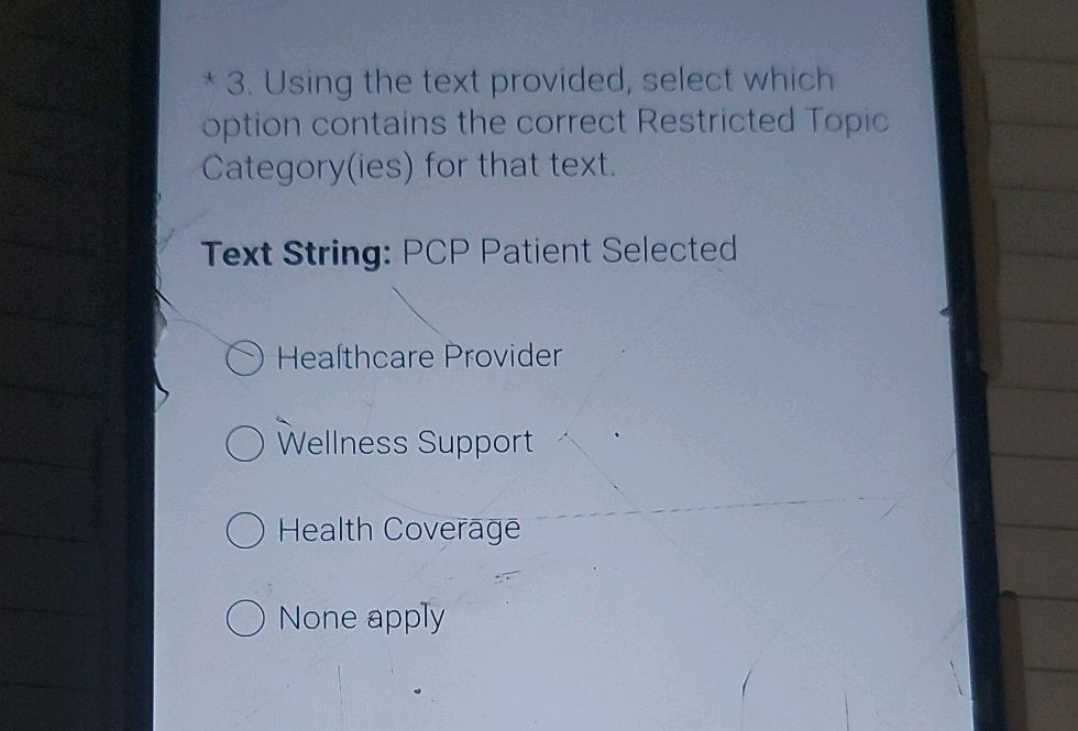 * 3. Using the text provided, select which | StudyX