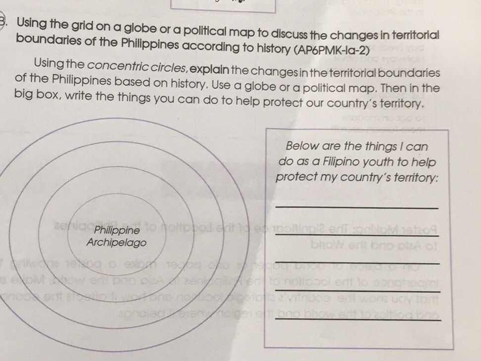 Using the grid on a globe or a political map