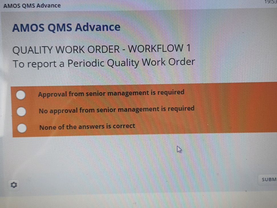 QUALITY WORK ORDER - WORKFLOW 1 To report a | StudyX