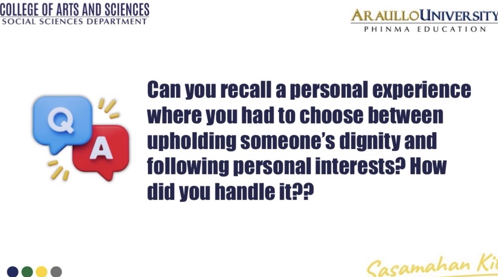 Can you recall a personal experience where | StudyX