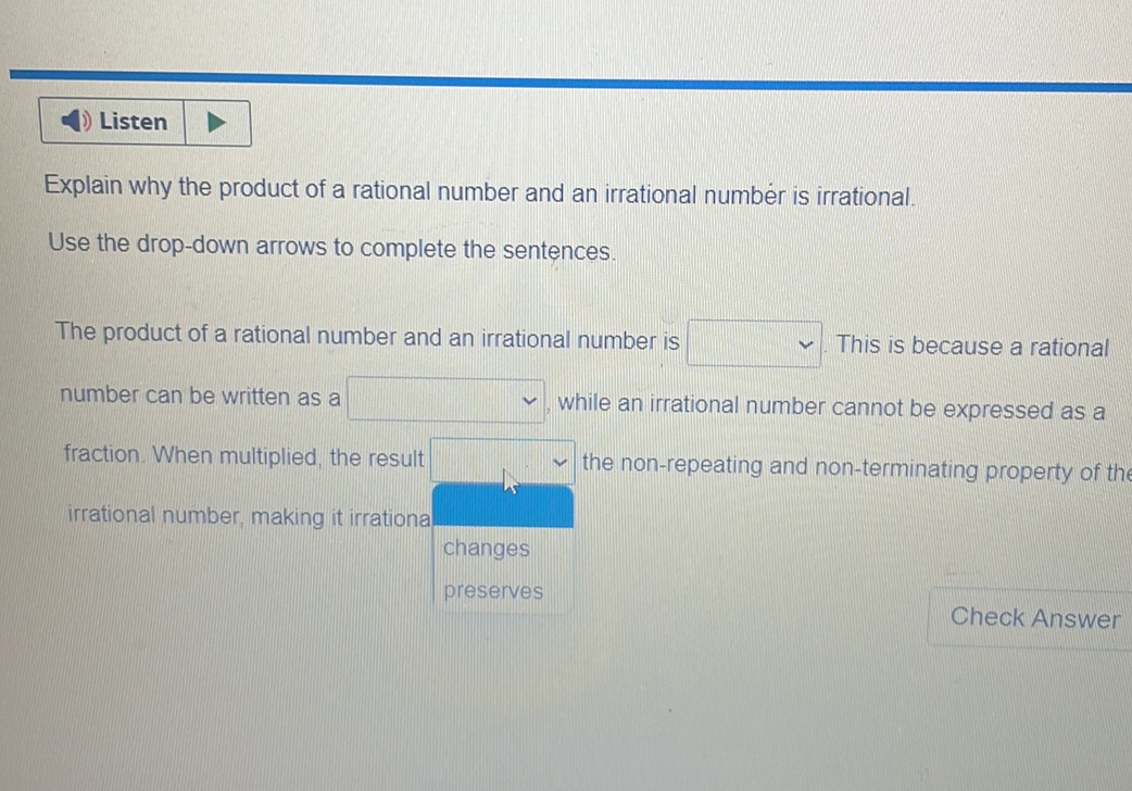 Explain why the product of a rational number | StudyX