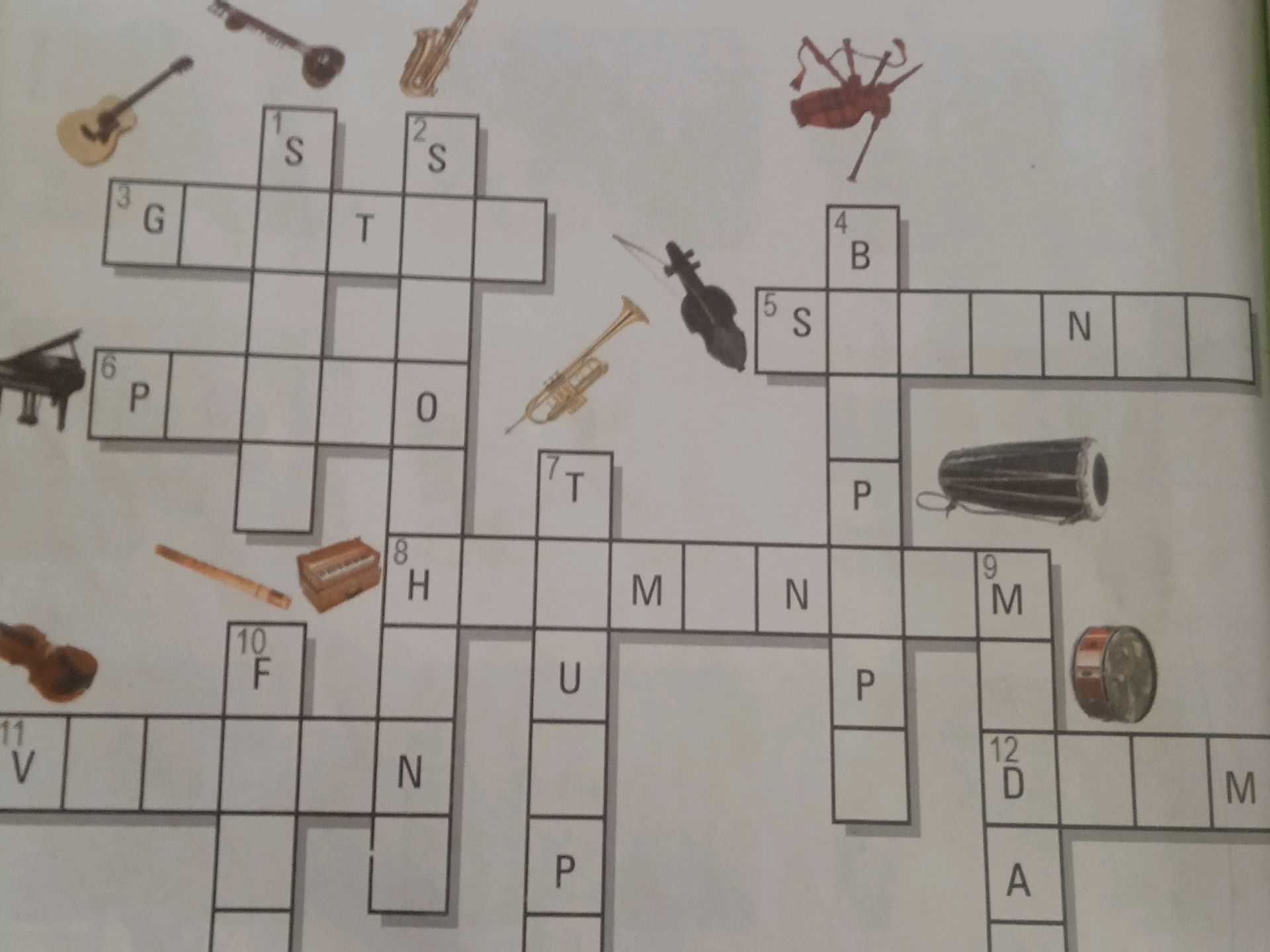 Crossword puzzle with clues represented by | StudyX