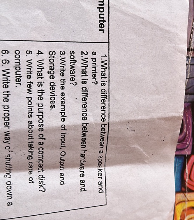 1. What is difference between a speaker and | StudyX