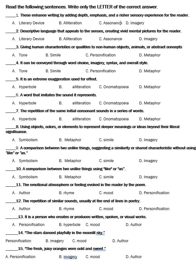 Read the following sentences. Write only the | StudyX