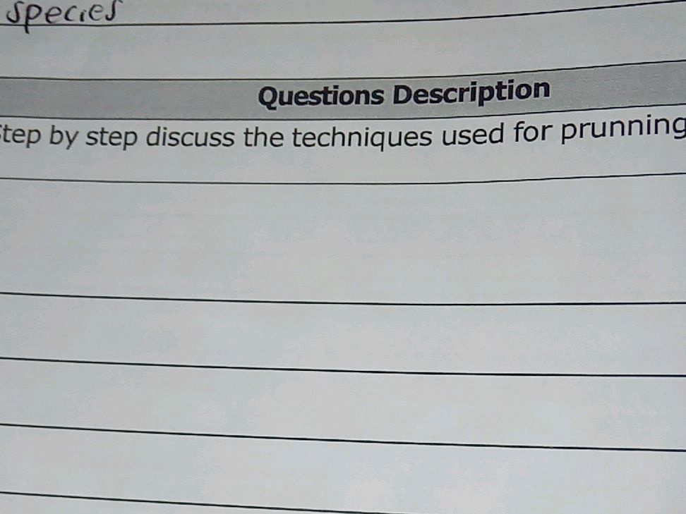 Step by step discuss the techniques used for | StudyX