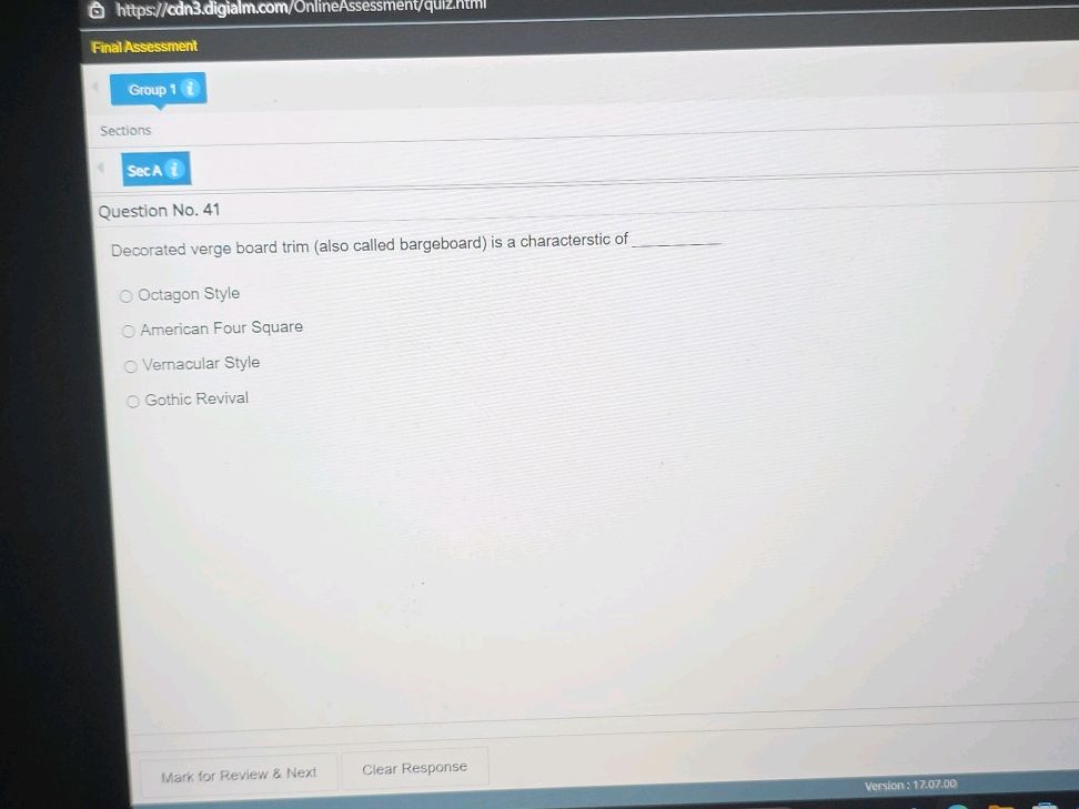 Decorated verge board trim (also called | StudyX