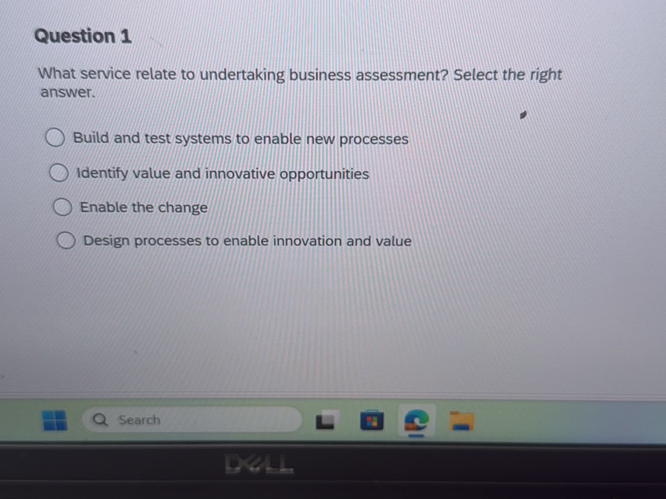 Question 1 What service relate to | StudyX
