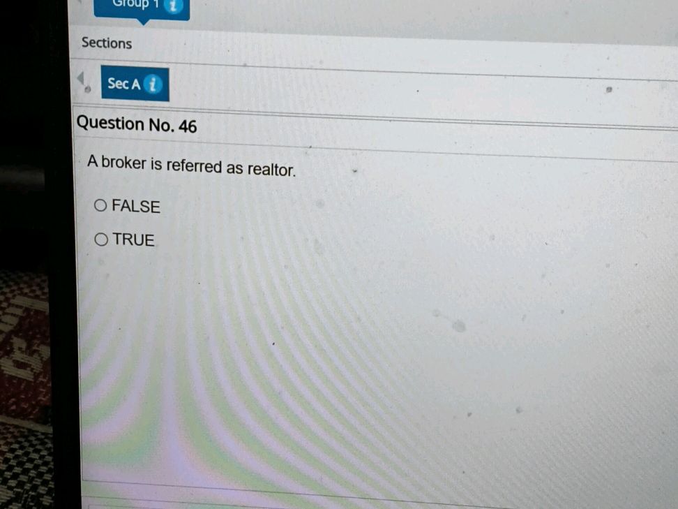 Question No. 46 A broker is referred as | StudyX